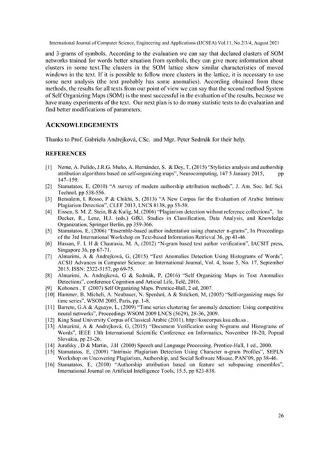 anomaly detection in arabic texts using ngrams and self organizing maps