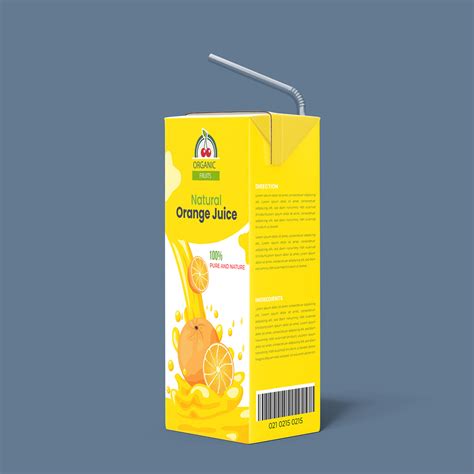 Orange Juice Box Packaging Design On Behance