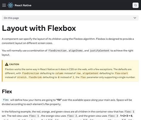 React Native Layout System