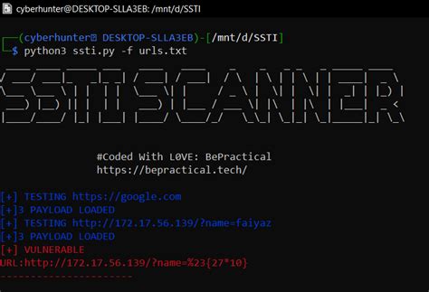 GitHub Faiyazahmad SSTI DETECTOR This Tool Allows You To Find Ssti Vulnerability With Ease
