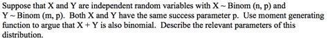 Solved Suppose That X And Y Are Independent Random Variables Chegg