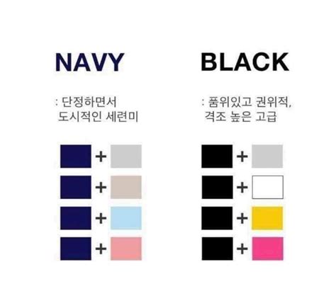 옷 못입는애들을 위한 색조합  유머 움짤 이슈 에펨코리아