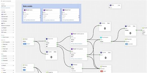 low code development total js flow visual programming interface for