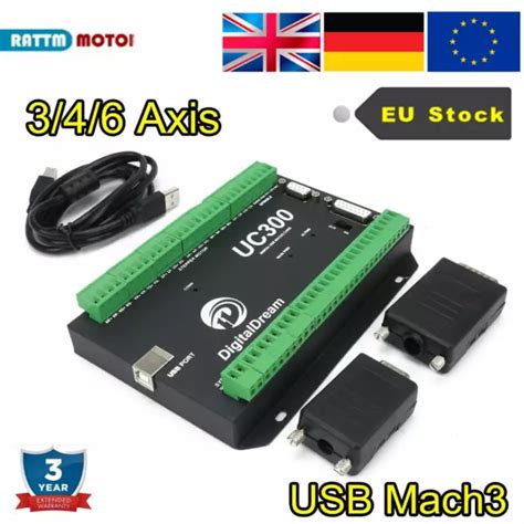 Cnc Controller 6 Axis V2 Nvum Mach3 Usb Controller Board 6 Axis Controller £56 41 Picclick Uk