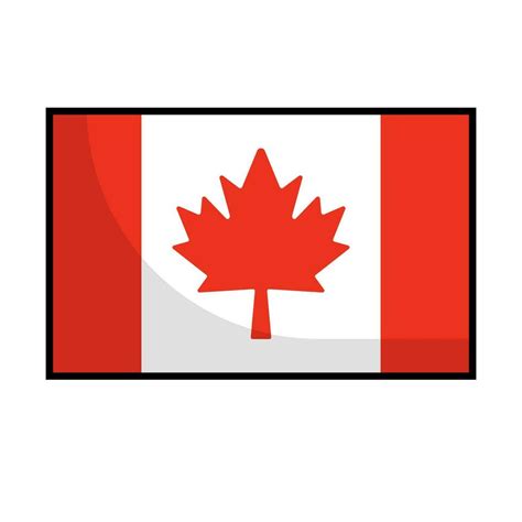 Modern Canadian Flag Icon Maple Leaf Flag Icon Vector 26734888 Vector Art At Vecteezy