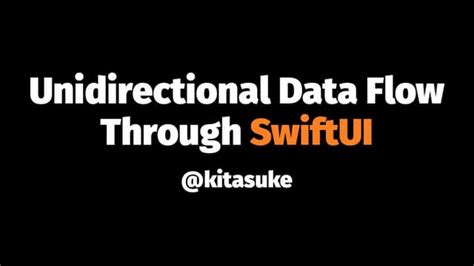Unidirectional Data Flow Through Swiftui Ppt