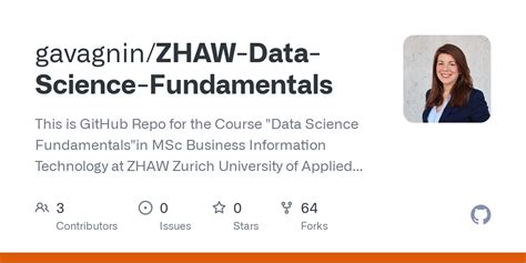 Github Gavagnin Zhaw Data Science Fundamentals This Is Github Repo