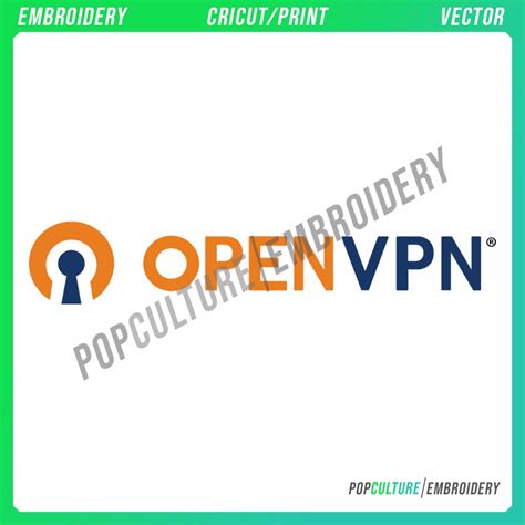 OpenVPN Logo Official Logo For Embroidery Vector Pop Culture Embroidery K Embroidery