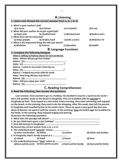 Prep 2 First Term Pdf Home And Garden