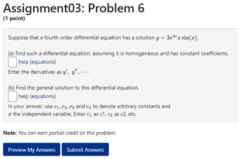 Solved Assignment03 Problem 6 1 Point Suppose That A