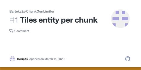 Tiles Entity Per Chunk Issue 1 Barteks2x ChunkGenLimiter GitHub