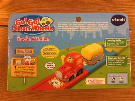New Vtech Go Go Smart Wheels Tractor And Trailer Responds To
