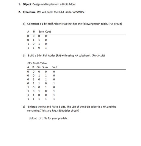 Solved Object Design And Implement A Bit Adder Chegg Com