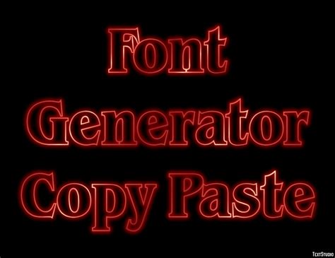 Font Generator Copy Paste Text Effect And Logo Design Font