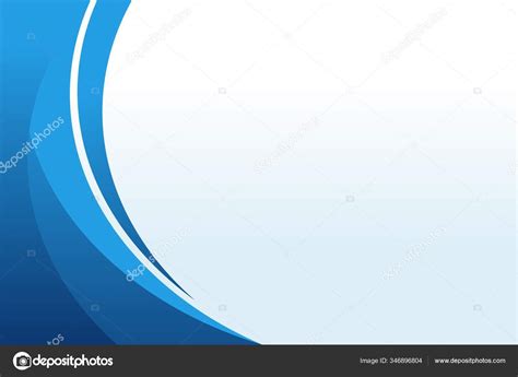 Simple Abstract Blue White Wave Background Design Template Vector Blue Stock Vector By ©hafid007