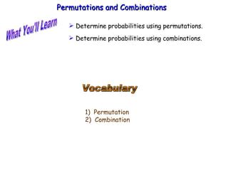 Permutations Combinations PPT