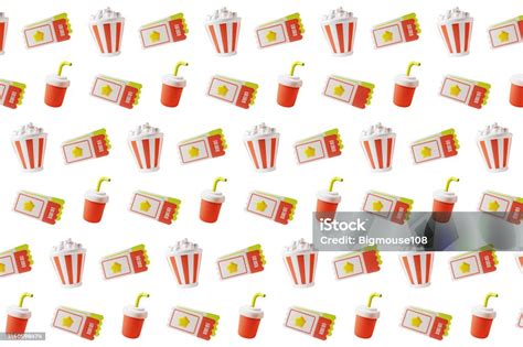 3d 영화관 영화 표지판 원활한 패턴 배경 플라스틱 만화 스타일 벡터 3차원 형태에 대한 스톡 벡터 아트 및 기타 이미지 3차원 형태 Film Premiere