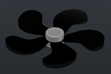 Autocad Fan Blade By Ishan Makkar At