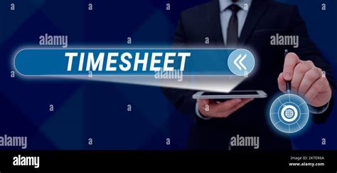 Hand Writing Sign Timesheet Business Showcase Graphical Representation