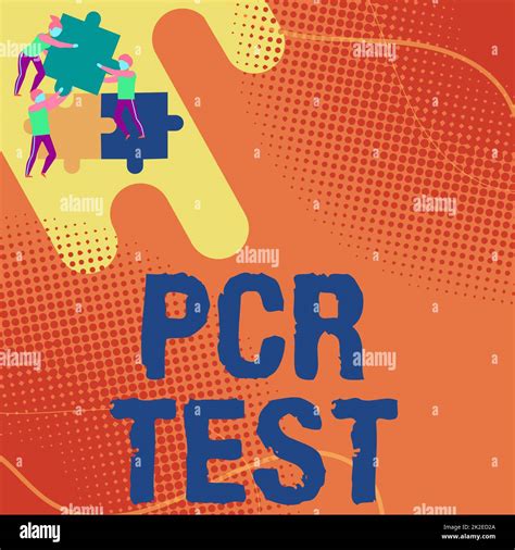 Conceptual Display Pcr Test Business Concept Qualitative Detection Of Viral Genome Within The