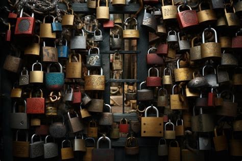 Premium Photo Secure Padlock Network Generate Ai