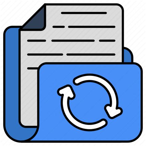 Folder Sync Document Sync Doc Archive Binder Icon Download On Iconfinder