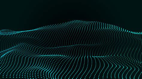 검은 색 배경에 추상색 웨이브 도트 3d 빅 데이터 네트워크 연결 기술 배경 점박이에 대한 스톡 벡터 아트 및 기타 이미지 점박이 파도 패턴 0명 Istock