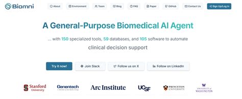 Biomni：来自斯坦福的通用型生物医学 Ai 智能体，科研虚拟助手来了！ 腾讯云开发者社区 腾讯云