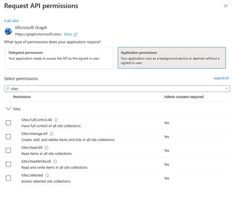 Use Sitesselected Application Permission In Microsoft Graph — Darwin Droll