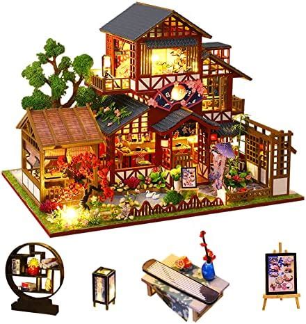 Diymnhaus Diy 3d Japanische Vintage Villa Gebäude Modell Holzpuzzle
