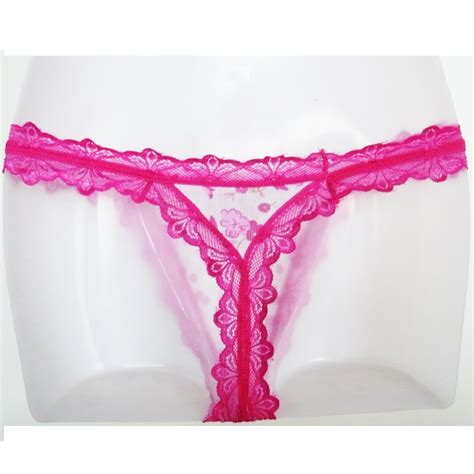 Pink Floral Print Panties Pt907