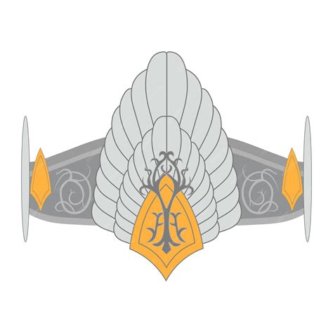 Crown Of Gondor Vector Illustration Premium Vector