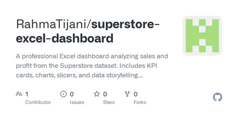 Github Rahmatijanisuperstore Excel Dashboard A Professional Excel