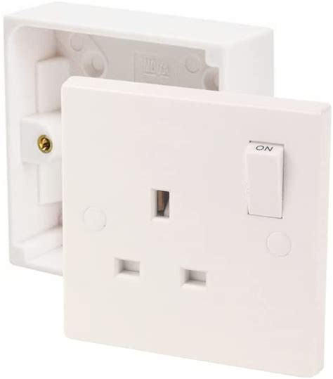 Buy Reliable Electrical A Switch Socket With Back Box UK Standard Switch Socket With Pattress