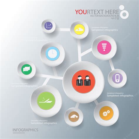 인포 그래픽 용 서클 프리미엄 벡터