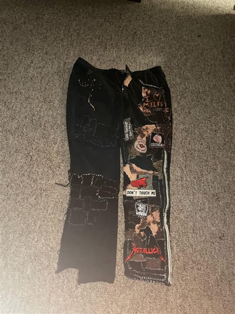 Working On This Pair Of Patch Pants Rpunkdiy