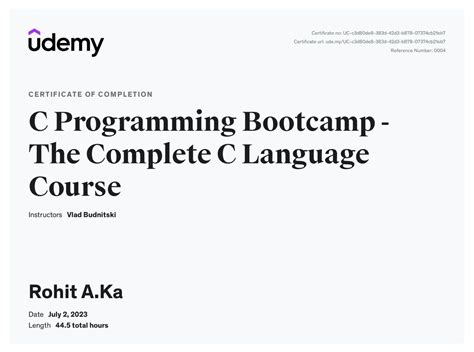 Rohit Karthikeyan On Linkedin I Have Completed A Certificated C