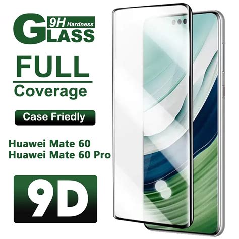 2pcs Screen Protectors For Huawei Mate 60 Pro Curved Tempered Glass For