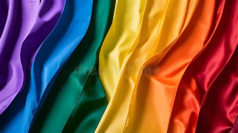 Rainbow Fabric Texture Background Close Up Of Rainbow Fabric Texture