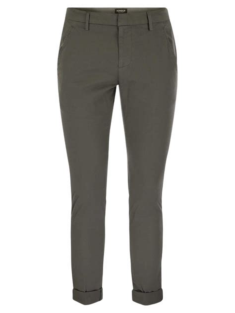 Dondup Gaubert Slim Fit Gabardine Trousers Dondup