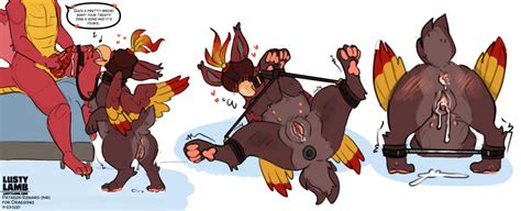 Rule 34 Anthro Anthro On Feral Avian Birdplay Blindfold Bodily Fluids