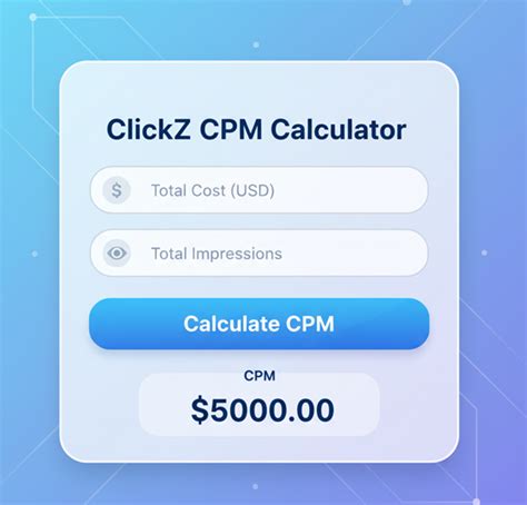 Clickz Cpm Calculator Free Online Ad Cost Tool 2025