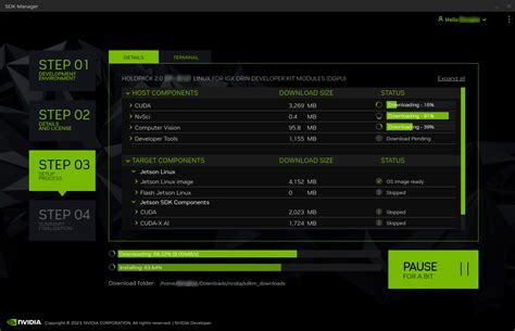 Install Clara Holoscan Software NVIDIA SDK Manager Documentation