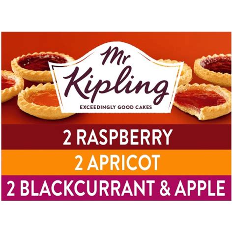Mr Kipling Jam Tarts Raspberry Apricot Blackcurrant 6 Compare Prices And Where To Buy