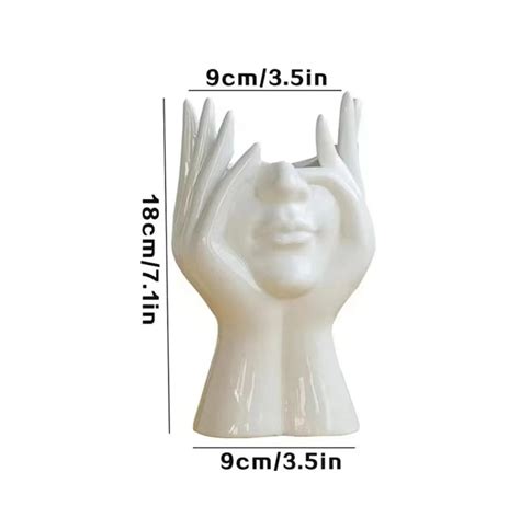 Ceramic Face Vase Elite Luxe