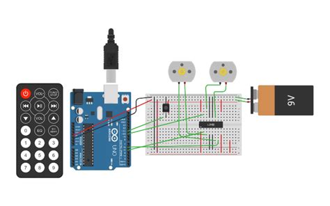 Circuit Design Robotic Motion Control Using Arduino With Ir Sensor