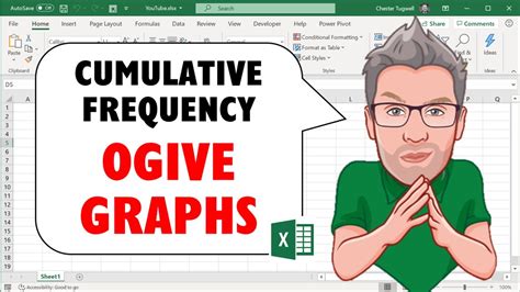 Cumulative Frequency Calculations And Ogive Graph Youtube
