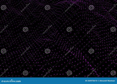 Abstract Technology Particle Grid Background Stock Illustration Illustration Of Electronic