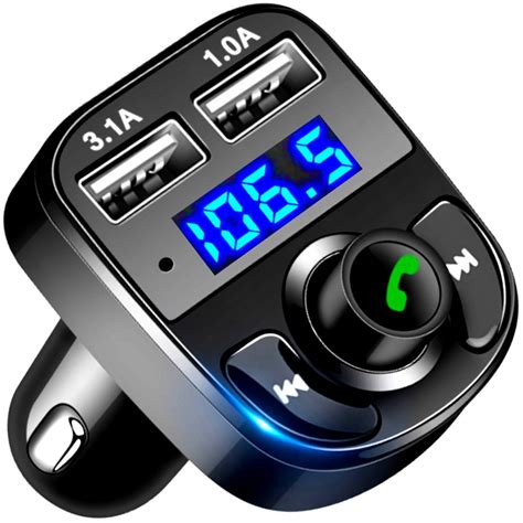 Transmiter Fm 2x Usb Bluetooth Mp3 Ładowarka Vision Group Motoryzacja Empik