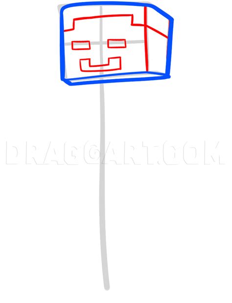 How To Draw Herobrine Herobrine Drawing Step By Step By Dawn Dragoart